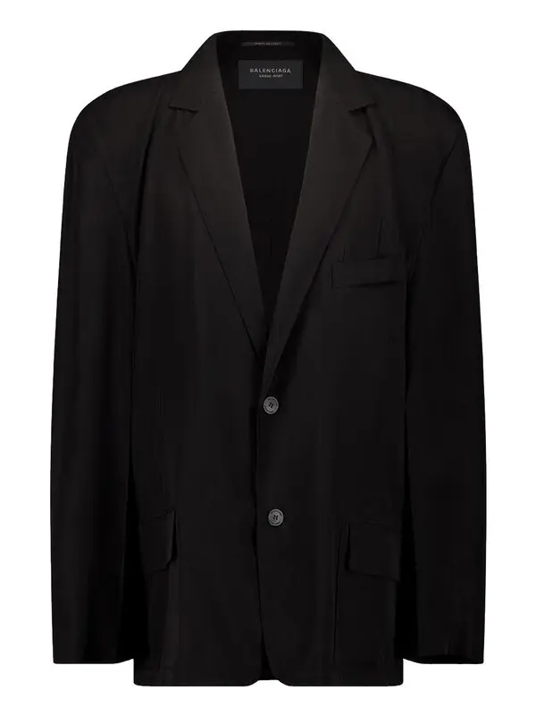 Balenciaga Single-breasted Jacket - Black