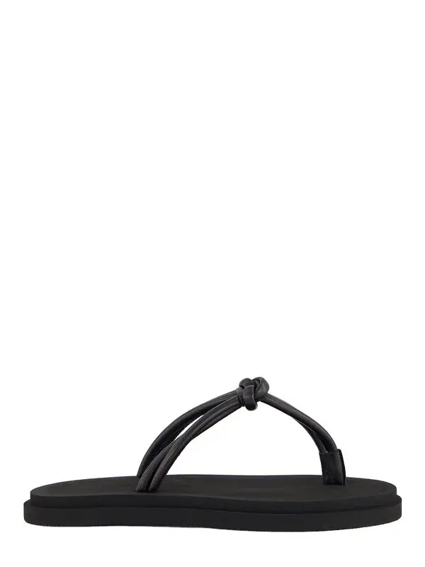 EMME PARSONS Knot Nappa Slides - Black