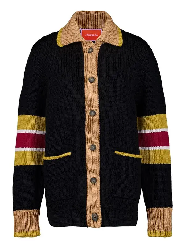La DoubleJ Wool Cardigan - Black