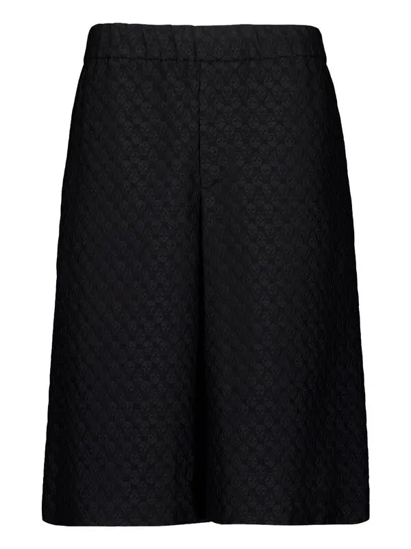 Alexander McQueen Skull Jacquard Shorts - Black
