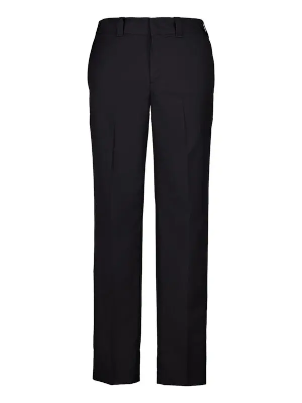 Prada Wool Blend Extra-slim Fit Trousers - Black