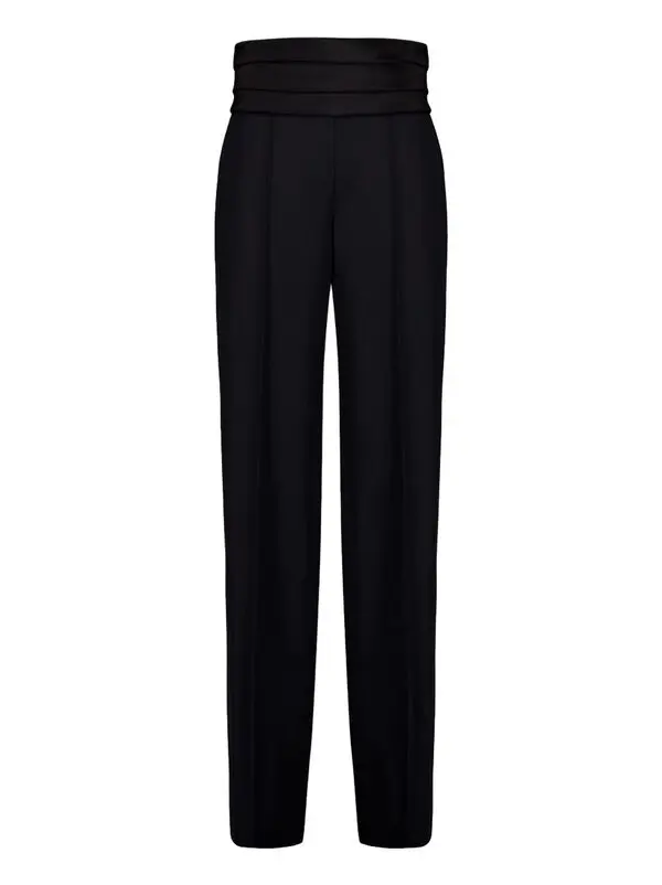 Balmain High-waisted Tailored Pants - Black