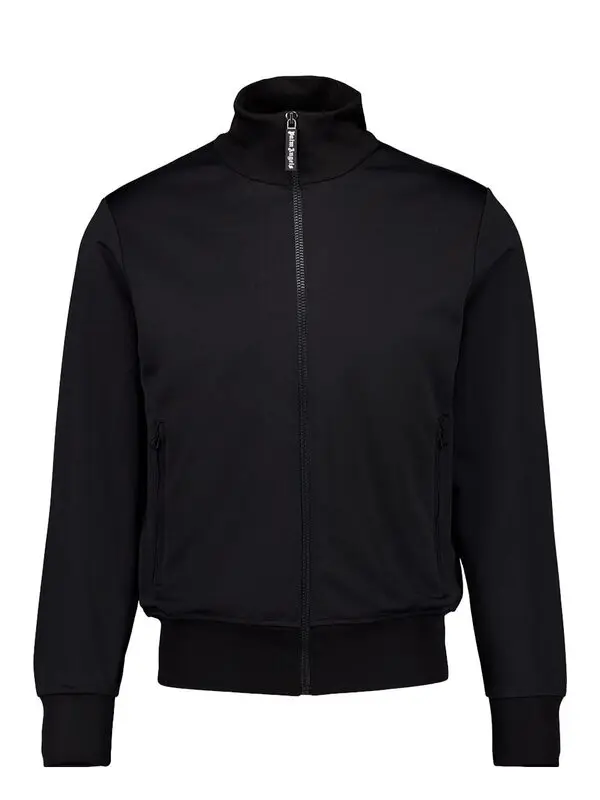 Palm Angels Curved Logo Track Jacket - Black