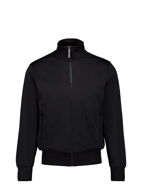 Palm Angels Curved Logo Track Jacket - Black