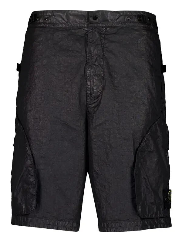 Stone Island Comfort Fit Cargo Trousers - Black