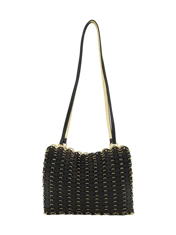 Rabanne 1969 Flip Bag In Leather - Black