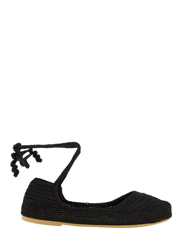 KASHURA High Crochet Ballerina - Black