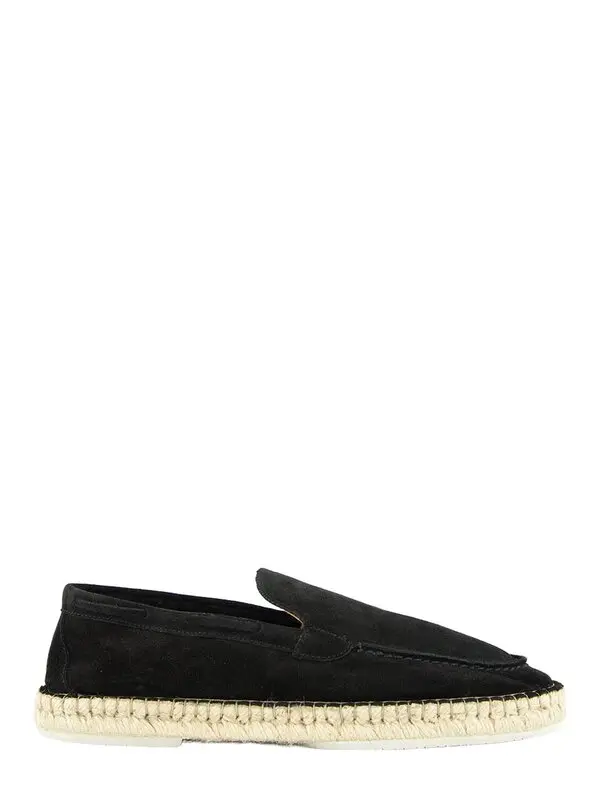 AURELIEN Suede Beachside Loafers - Black
