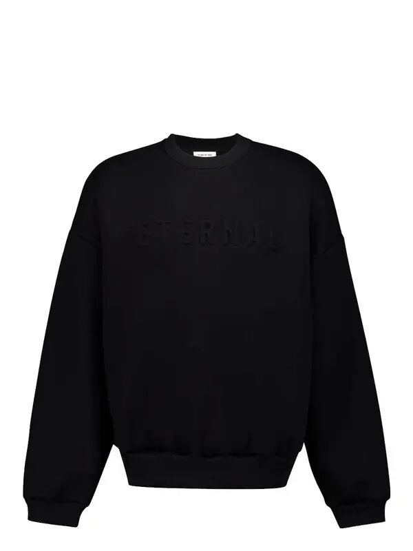 Fear Of God Eternal Fleece Crewneck - Black