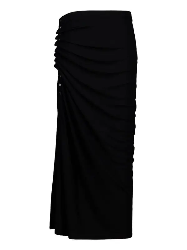 Rabanne Jersey Maxi Skirt - Black