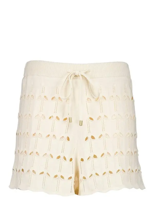 Zimmermann Rhiannon Pointelle Shorts - Cream