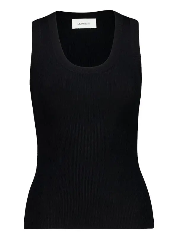 LISA YANG Ina Cashmere Tank Top - Black