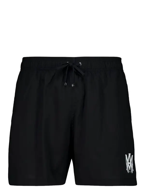 Amiri Ma Core Logo Swim Trunk - Black