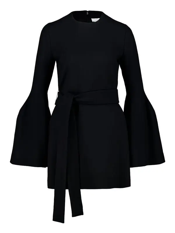 Gabriela Hearst Shandon Virgin Wool Tunic Blouse - Black