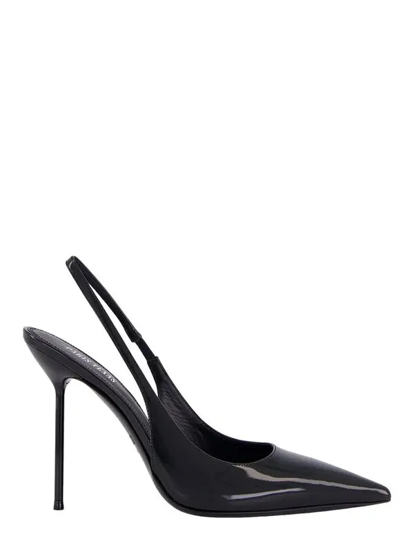 Paris Texas Lidia 110 Slingback Patent Leather Heels - Black