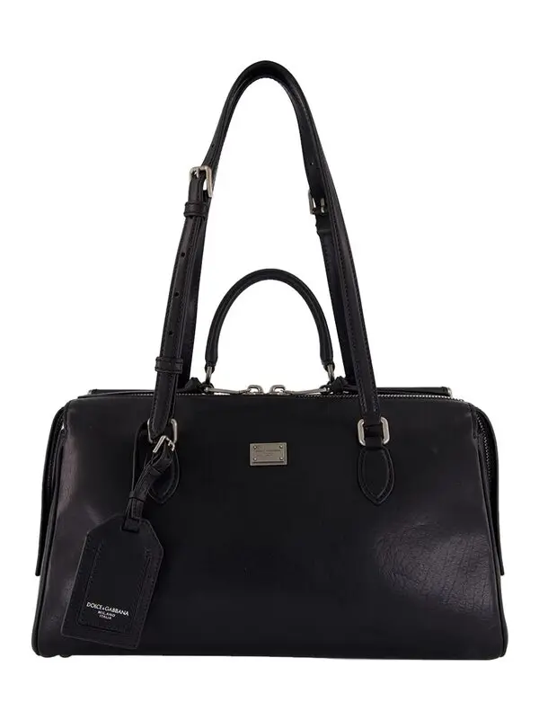 Dolce & Gabbana Vittoria Calfskin Bag - Black