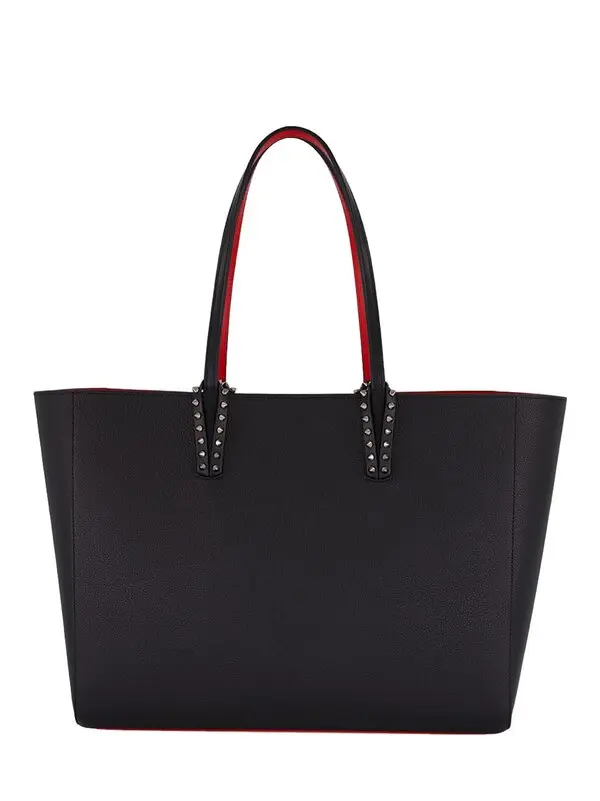 CHRISTIAN LOUBOUTIN Cabata Large Leather Tote - Black