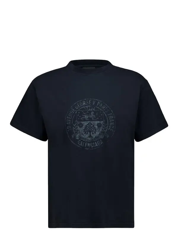 Balenciaga Standard Fit Short Sleeve T-shirt - Black