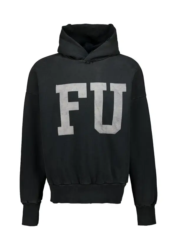 Fear Of God Cotton Qualified Hooded Sweatshirt - Black