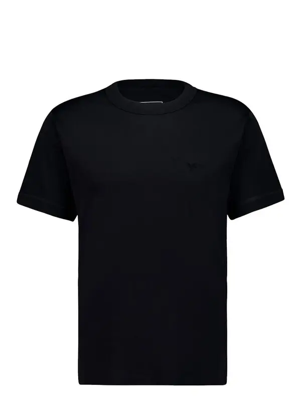 Y3 Fitted Cotton T-shirt - Black