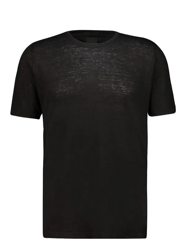 120% Lino Linen T-shirt - Black