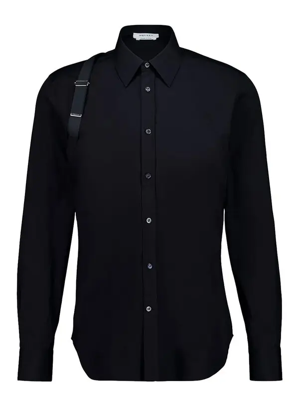 Alexander McQueen Logo Harness Shirt - Black