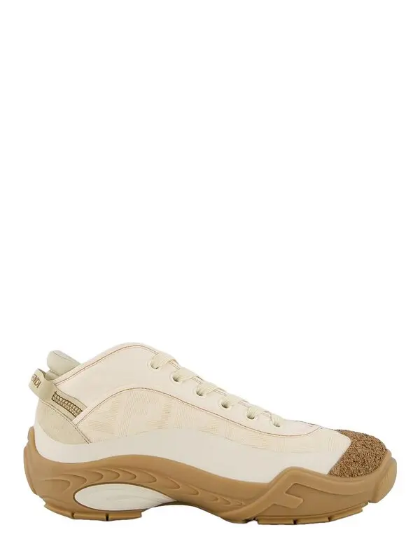 Fendi Lab Mid-top Sneakers - Brown