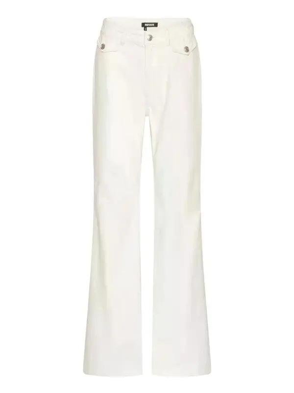 ROTATE BY BIRGER CHRISTENSEN High-waisted Flared Jeans - Neutrals