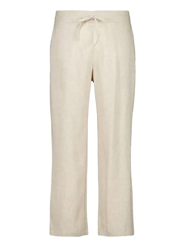 Spiritum Tulum Palmeta Linen Formal Pants - Cream