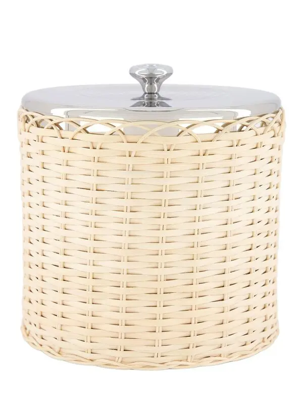GIOBAGNARA Large Rattan Ice Bucket - Beige