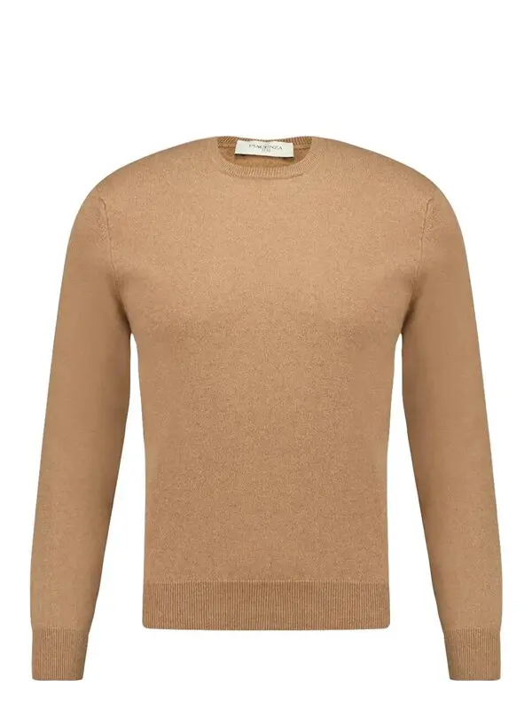 PIACENZA CASHMERE 1733 Crewneck Cashmere Sweater - Beige