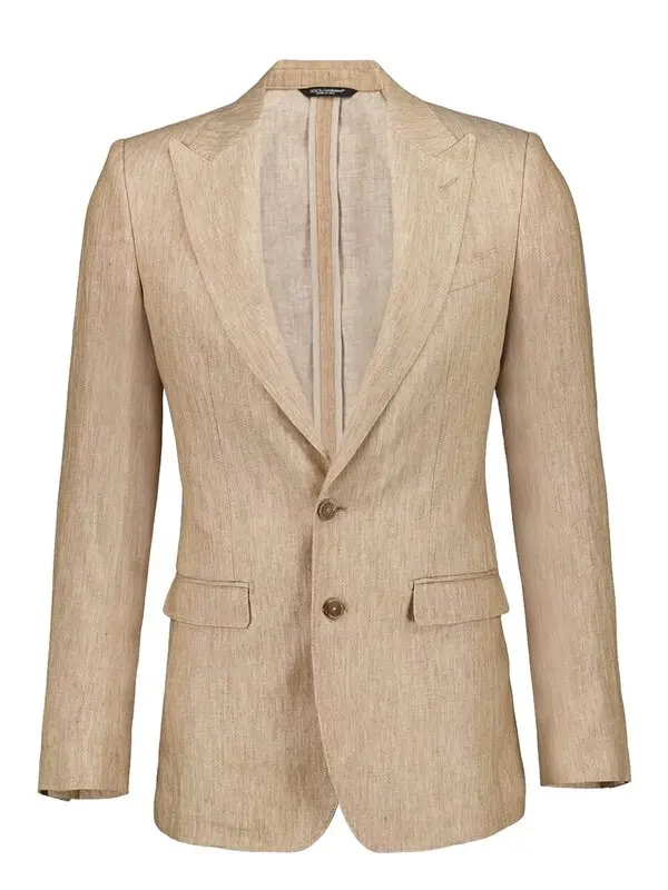 Dolce & Gabbana Linen Taormina Jacket - Grey
