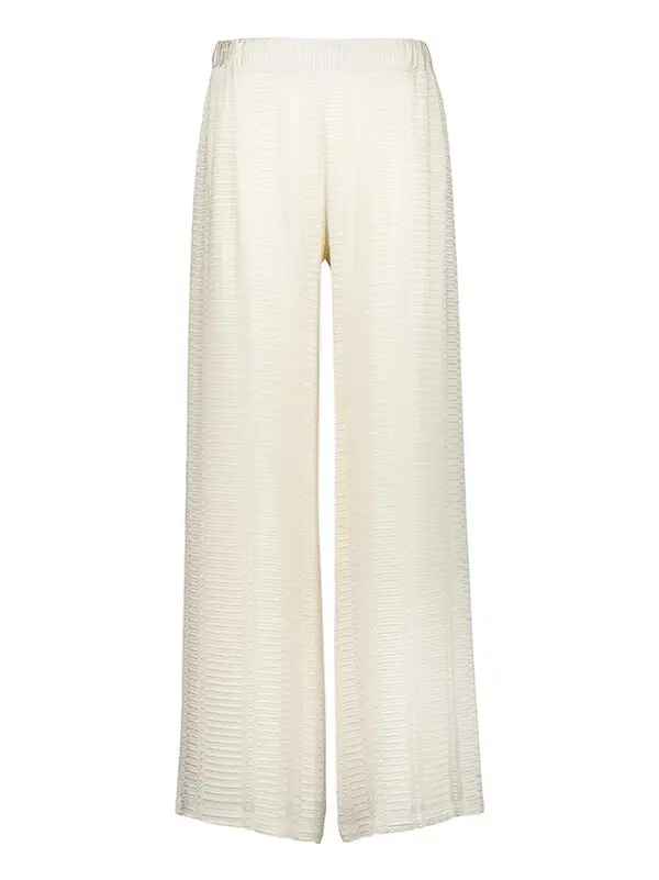 Zeus+dione Alcestes Textured Silk Trousers - Cream