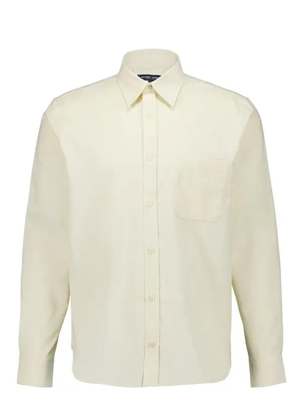 Frescobol Carioca Relaxed Fit Baby Cord Cotton Shirt - Beige