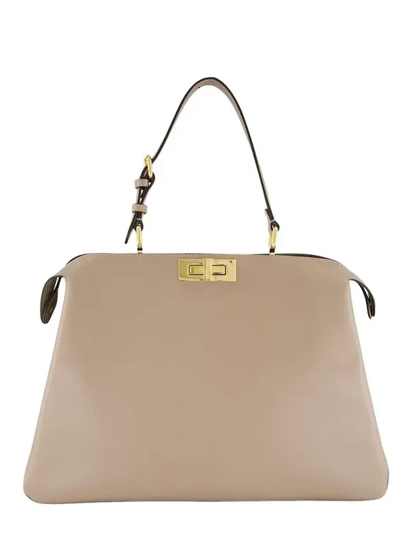 Fendi Peekaboo Soft Large Bag - Beige