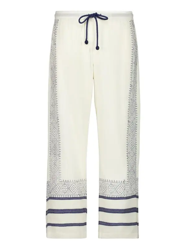 BAZISZT Talilo Cotton Trousers - Cream