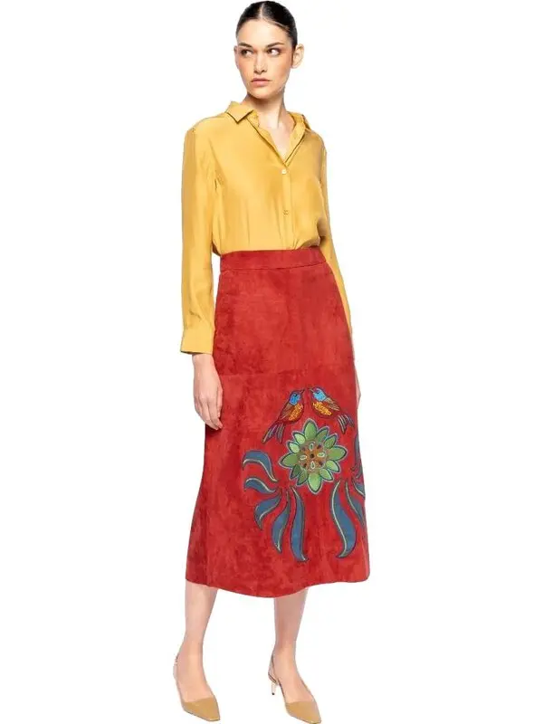 PAULA Silk Shirt - Beige