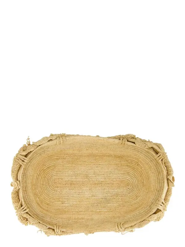 NATALIA BRILLI Natural Raffia Langoustine Plate - Beige