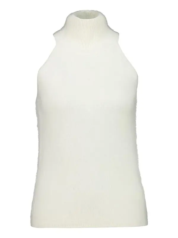 LISA YANG Leya Brushed Cashmere Top - Cream