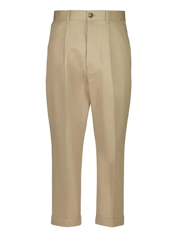 Ami Oversized Carrot Trousers - Beige