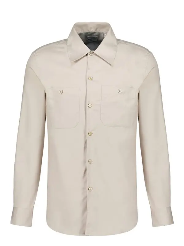 Brunello Cucinelli Light Cotton Button-up Shirt - Beige