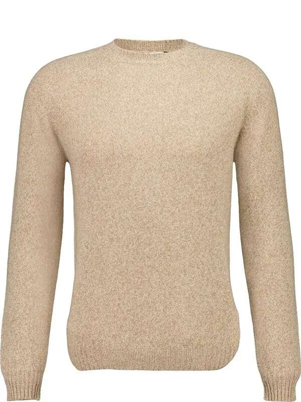 Boglioli Wool-cashmere Crewneck Sweater - Beige