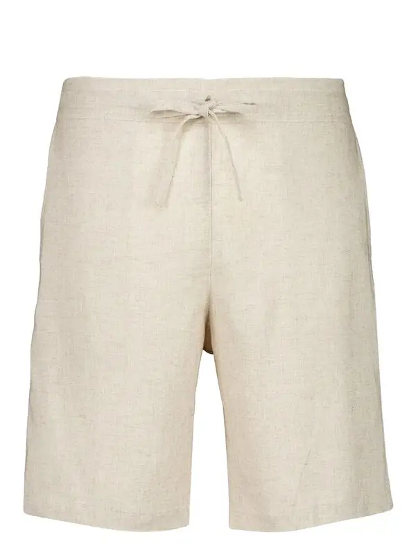 Spiritum Tulum Linen Bermuda Shorts - Beige