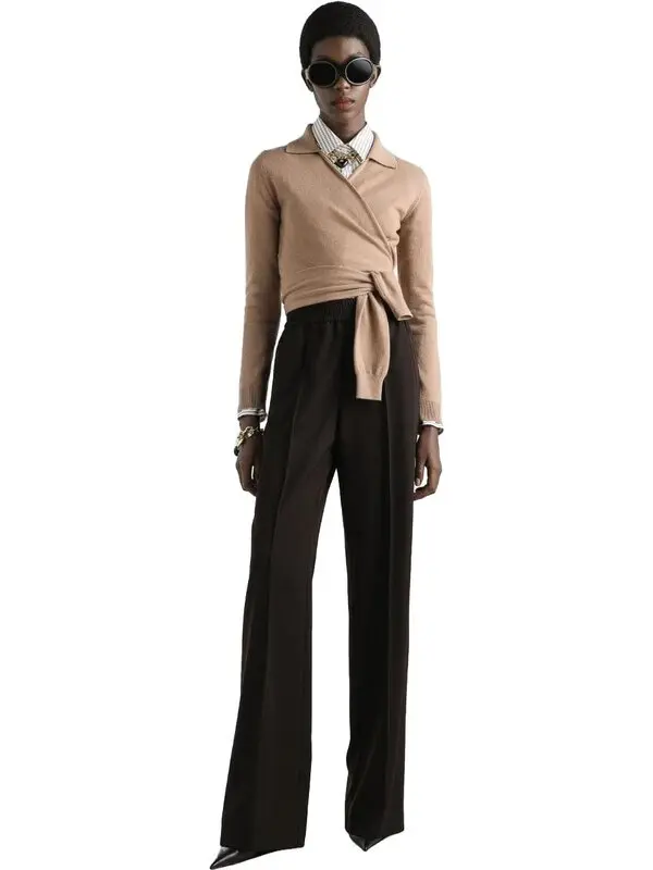 Dolce & Gabbana Cashmere Wrap Cardigan - Beige