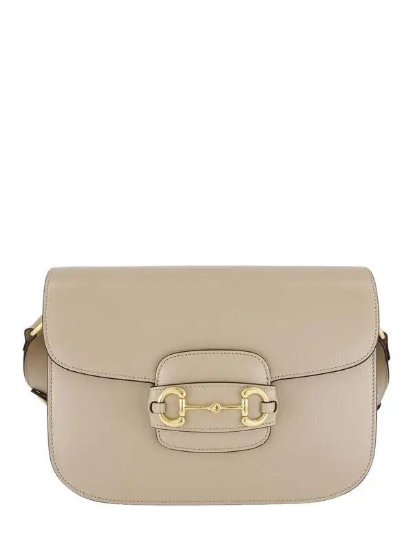 Gucci Horsebit 1955 Medium Shoulder Bag - Beige
