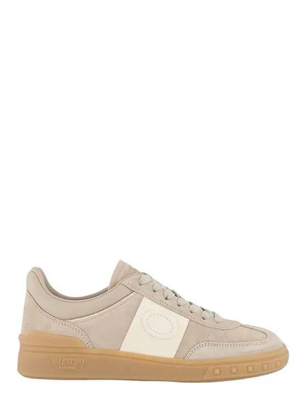 Valentino Garavani Calf Leather Sneakers - Beige