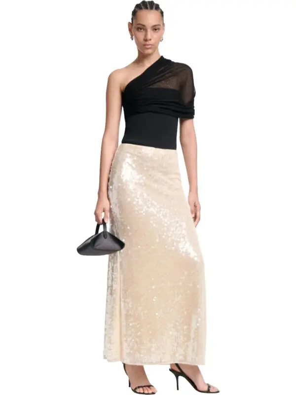 Altuzarra Sequin-embellished Linnei Maxi Skirt - Beige