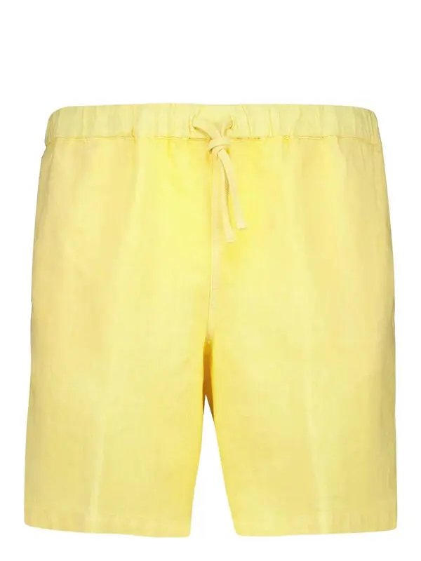 120% Lino Zafferano Linen Bermuda Shorts - Beige