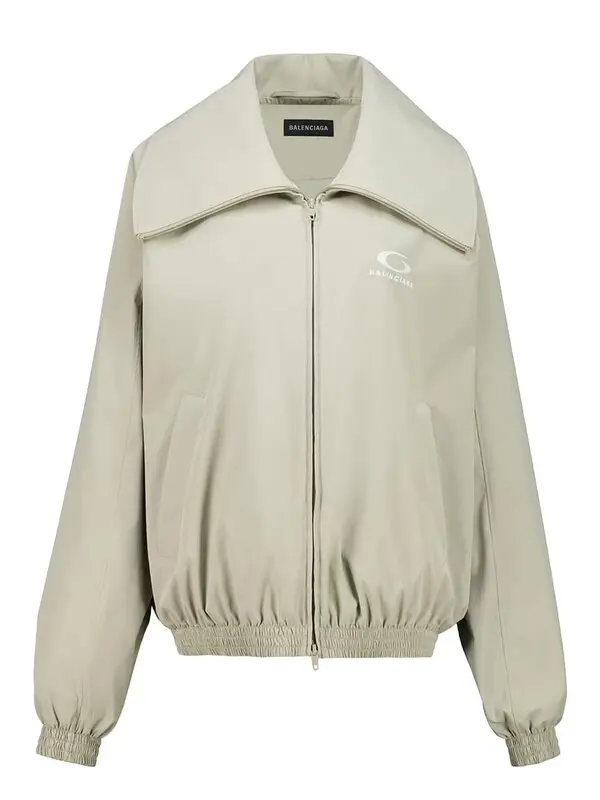 Balenciaga High-collar Tracksuit Jacket - Beige