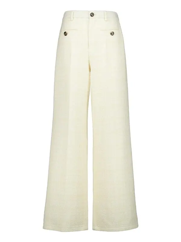 Gucci Straight-leg Cotton Trousers - Beige